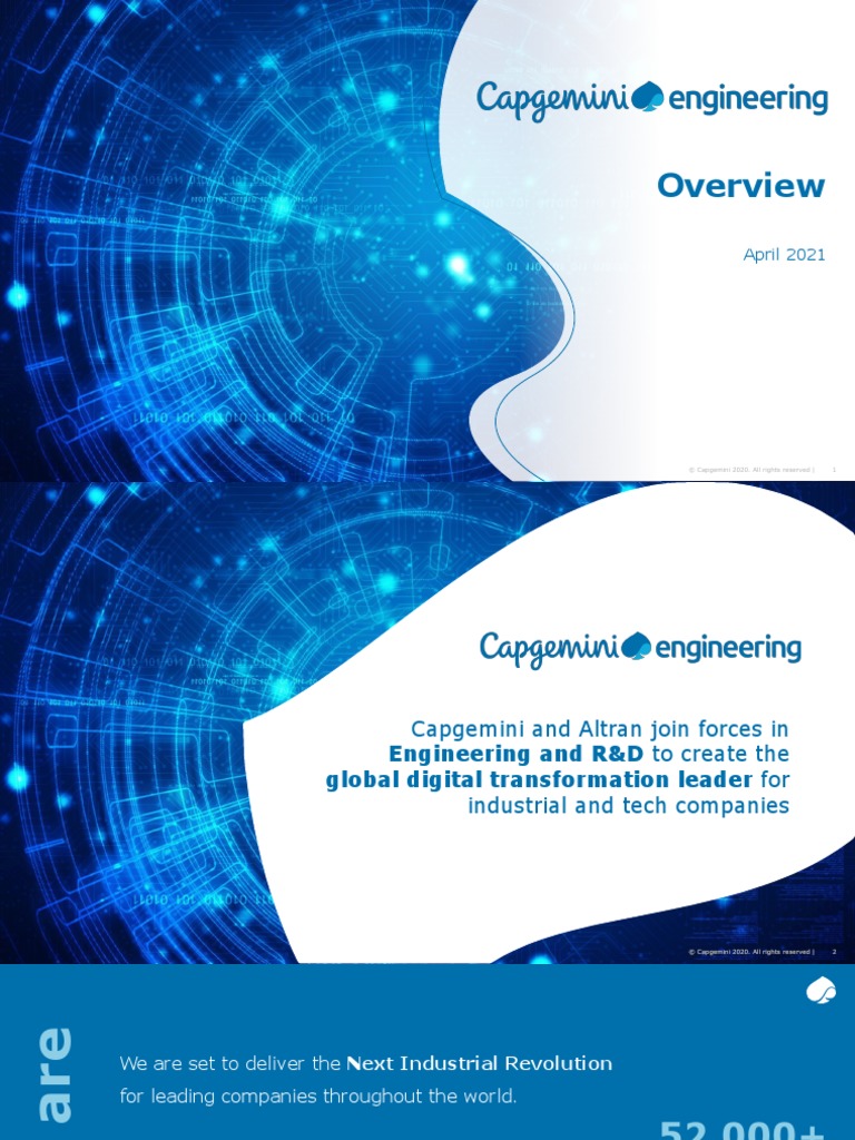Capgemini Engineering - Overview | PDF | Engineering | Business
