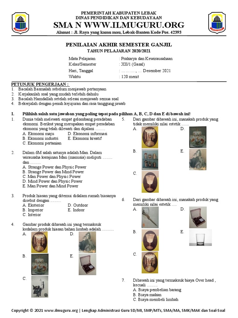 PTS I Pkwu Xii | PDF