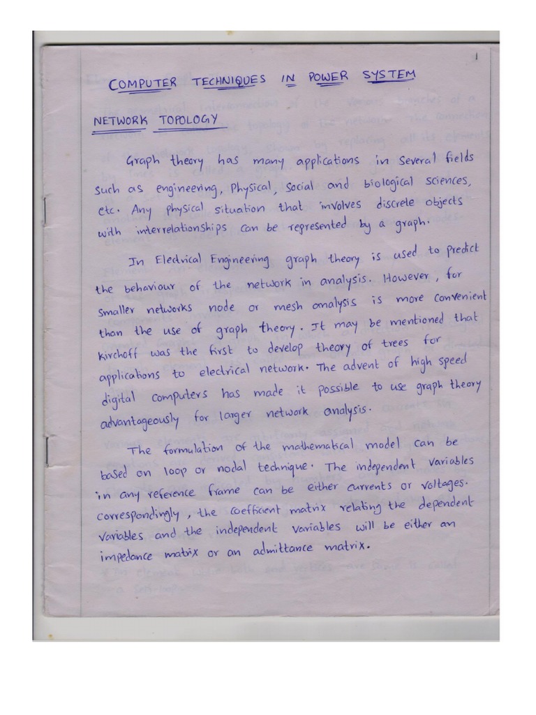 PSA2 Notes 18EE71 | PDF | Torque | Steady State
