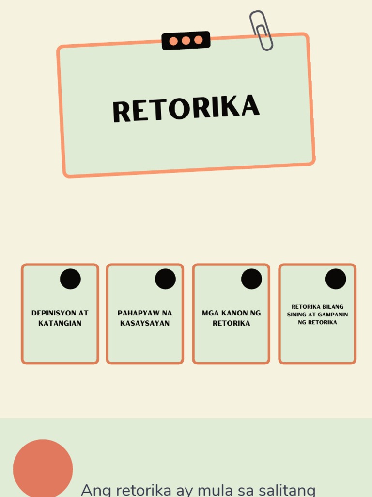 Unang Paksa - Retorika | PDF