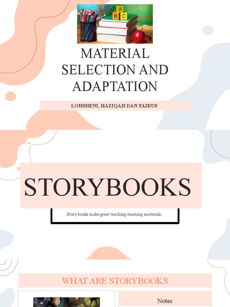 Materials Selection and Adaptation | PDF | English Language | Vocabulary