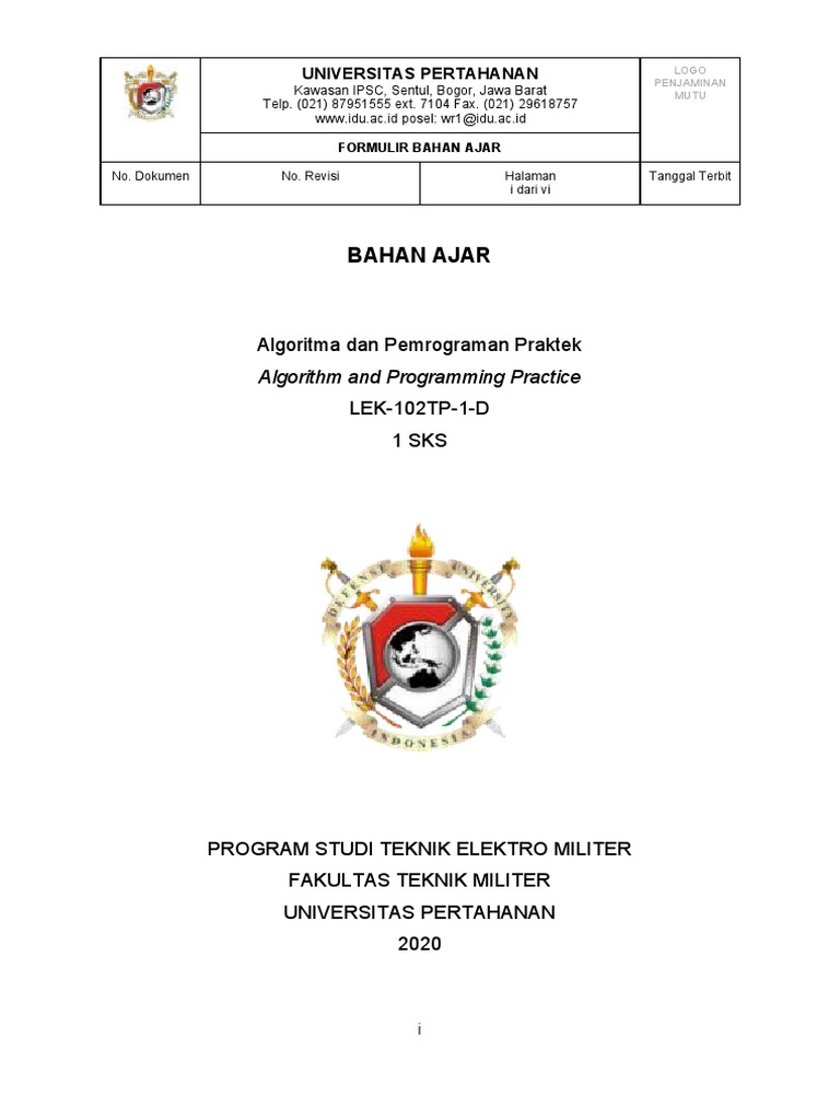 Algoritma Dan Pemrograman (Praktek) | PDF