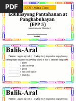 5e's Lesson Plan in EPP5 - Industrial Arts | PDF