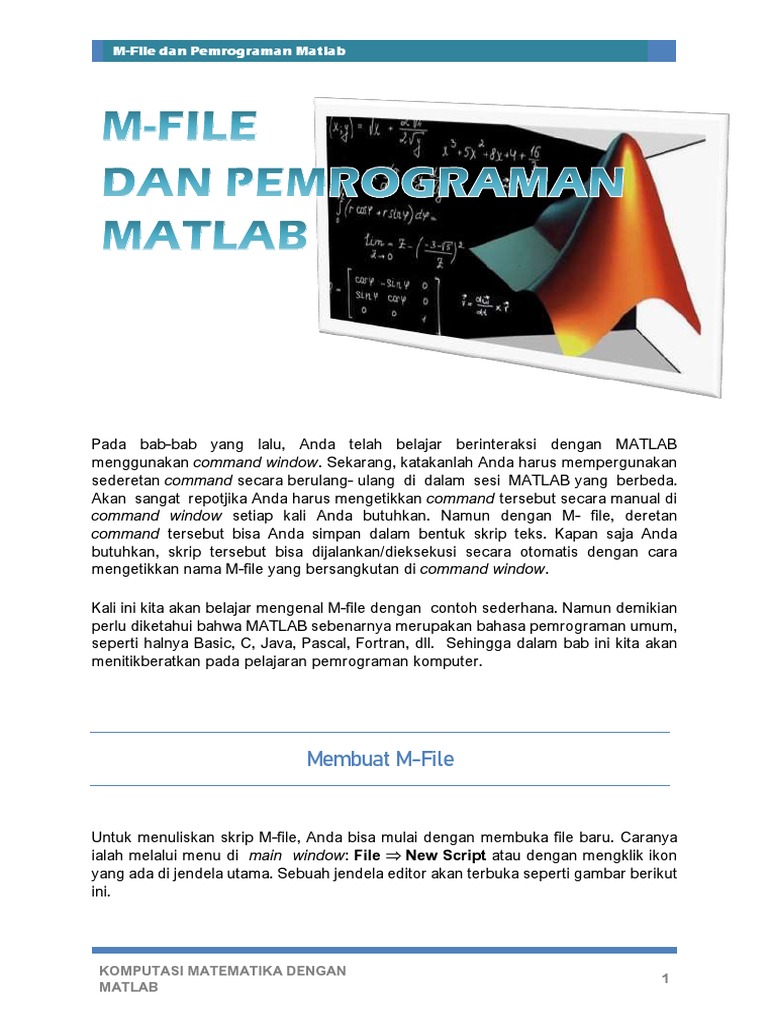 M-File dan Pemrograman di MATLAB | PDF