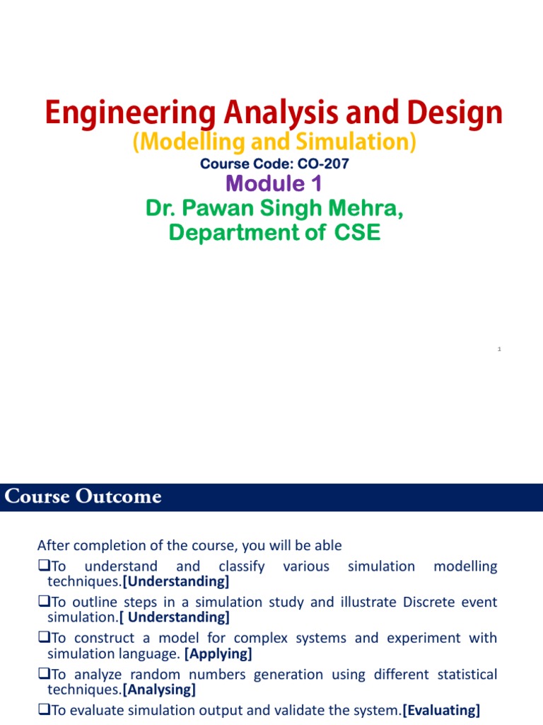 Module 1 | PDF | Simulation | Conceptual Model