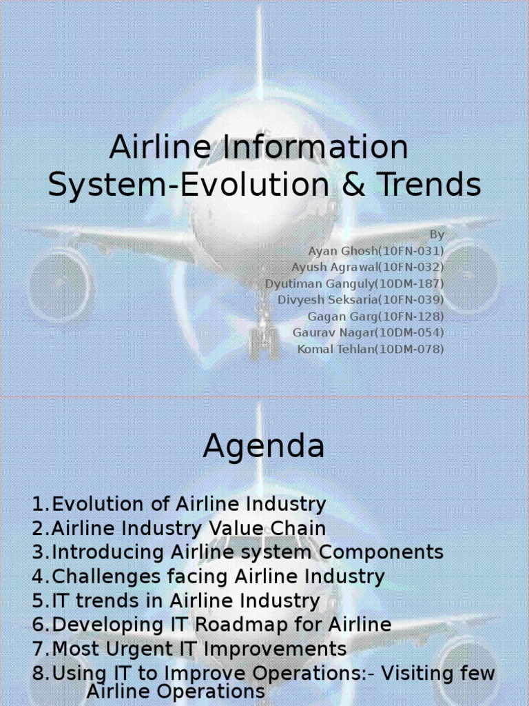 Airline Information System-Evolution & Trends | PDF | Airlines ...