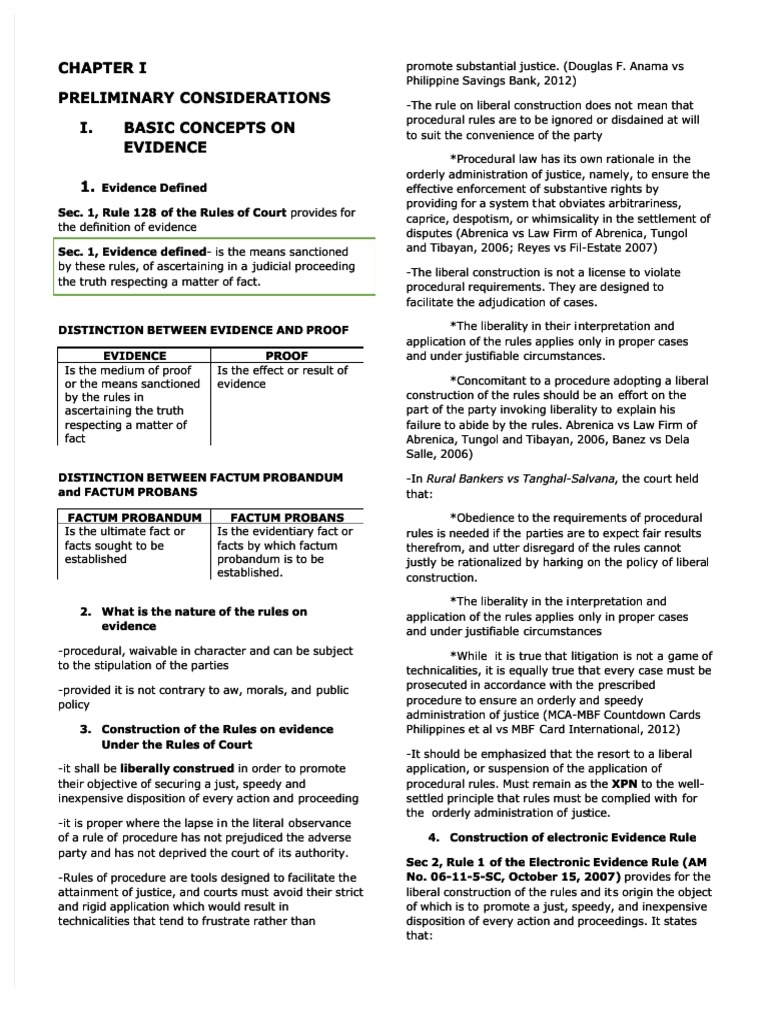 EVIDENCE - Dean Tan | PDF | Evidence (Law) | Burden Of Proof (Law)