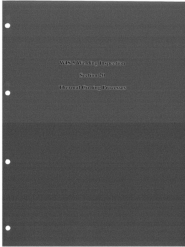 CHAPTER-020 - Thermal Cutting Process | PDF