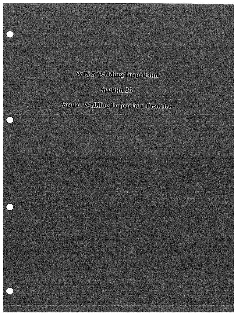 CHAPTER-023 - Visual Inspection Section | PDF