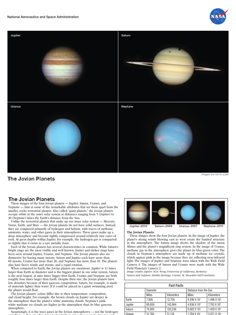 04 Solar System The Jovian Planets | PDF | Planets | Neptune