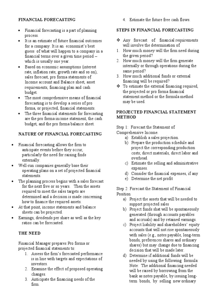 Fin Man | PDF | Budget | Forecasting