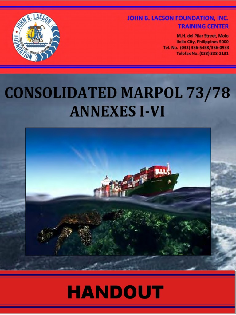 Marpol Handout | PDF | Eutrophication | Natural Environment
