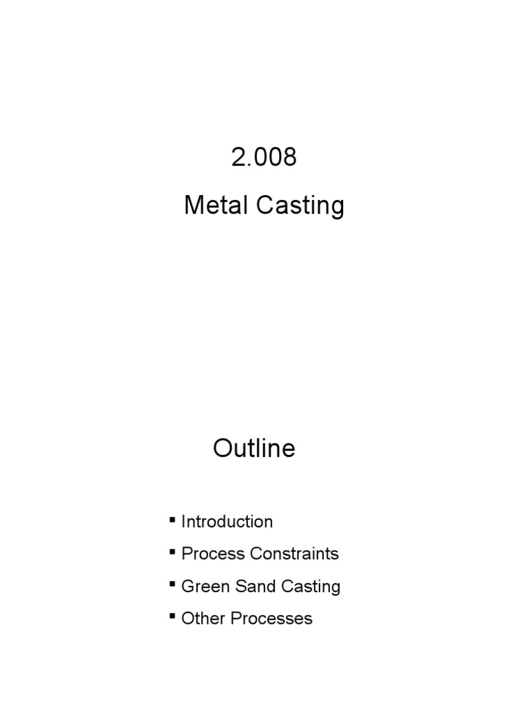 Casting | PDF | Casting (Metalworking) | Building Materials