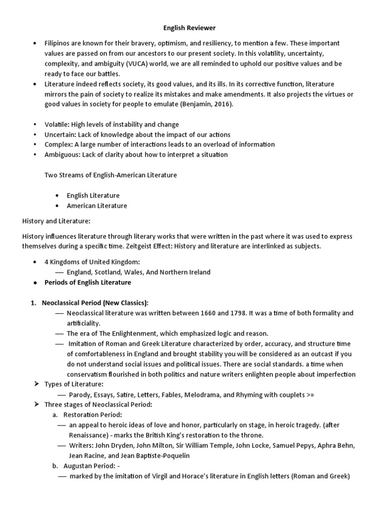 English Reviewer (1st quarter) -9 | PDF | Narration | Poetry