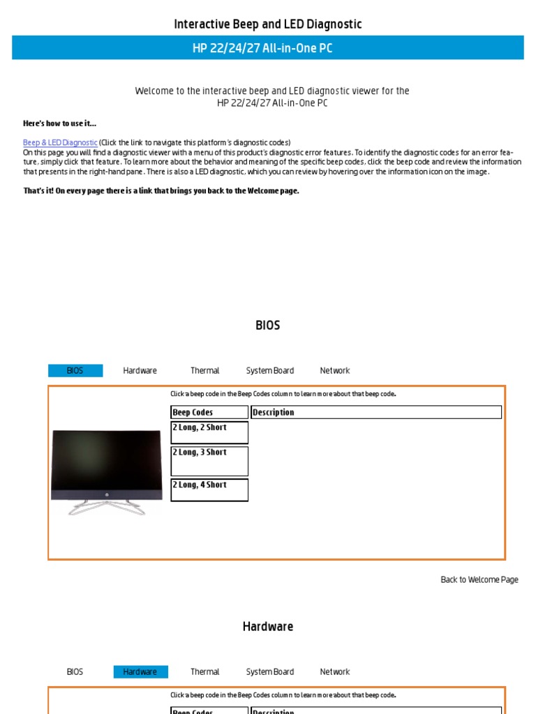 Beeps Code c06589940 | PDF | Bios | Microcomputers