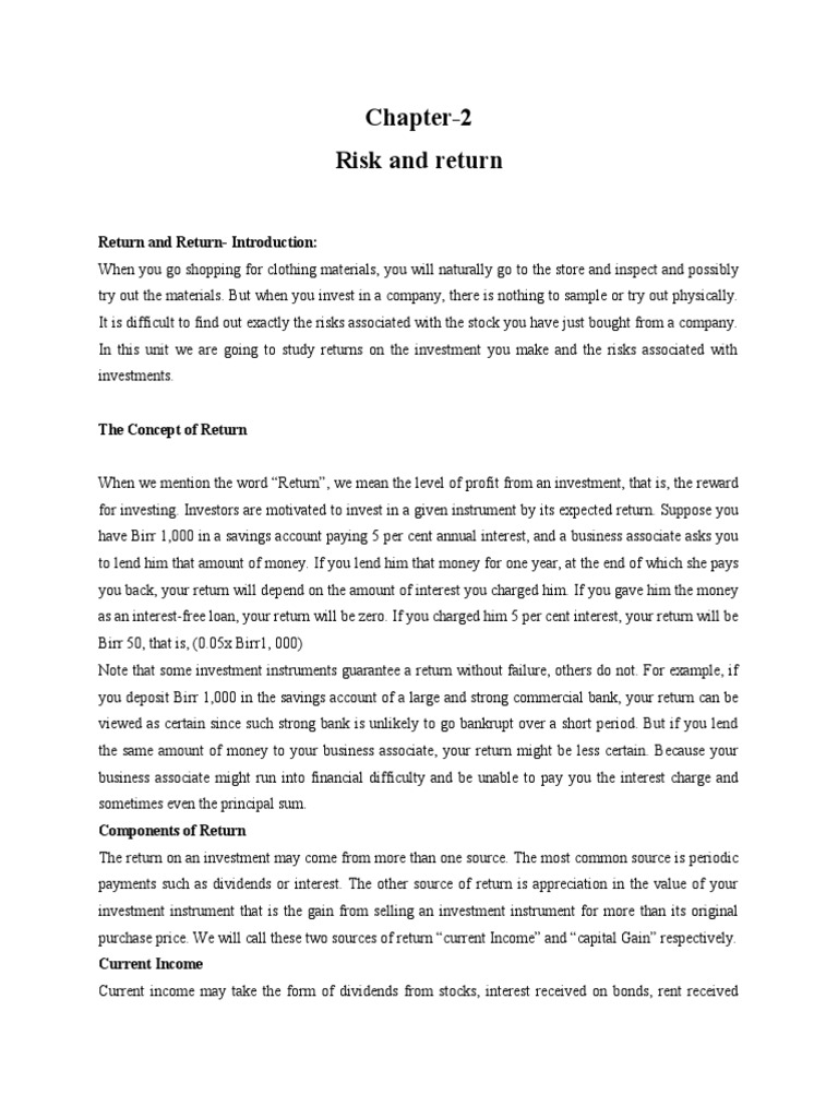 Chapter-2 IAPM | PDF | Investing | Interest