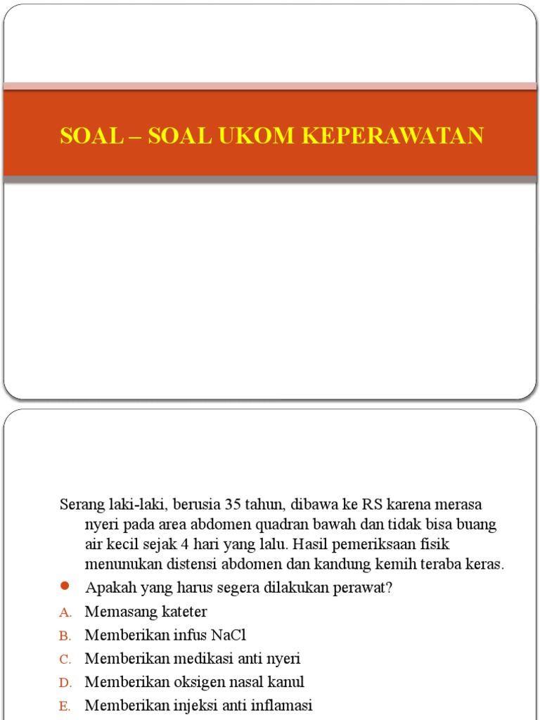 Soal UKOM | PDF