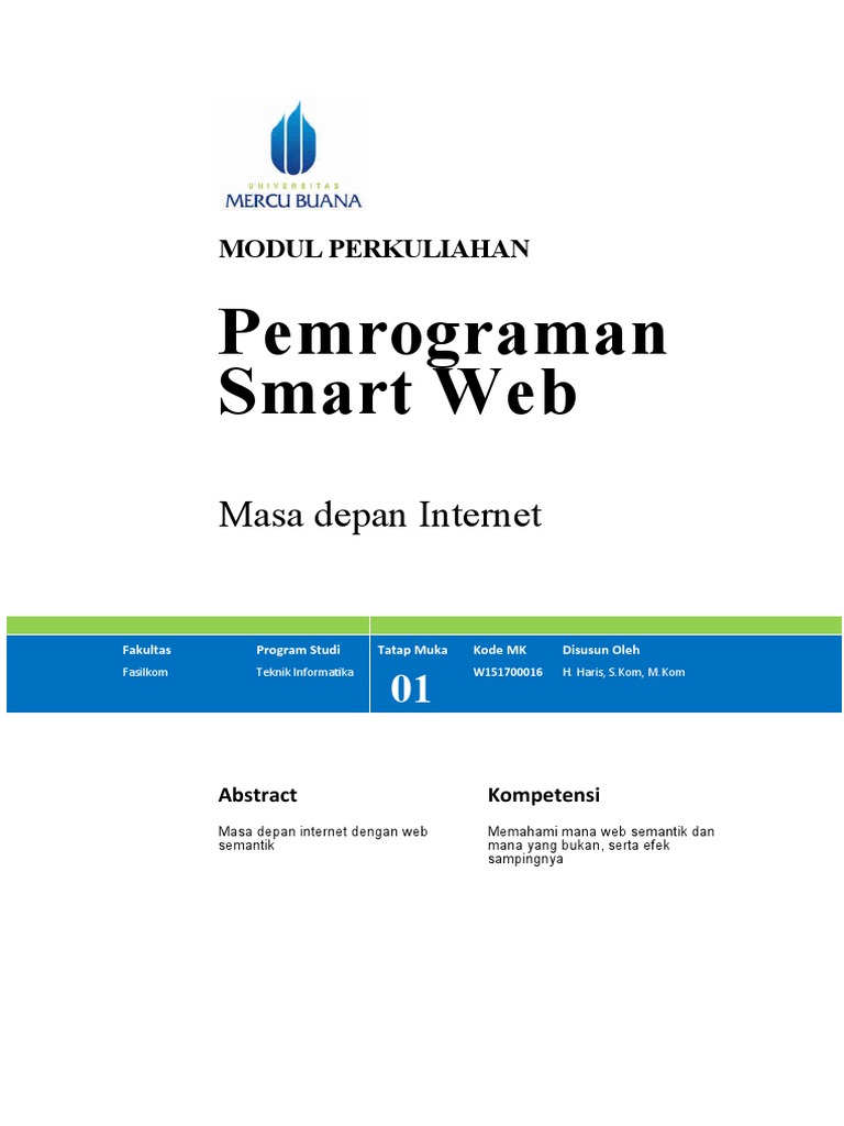Modul 01 Pemrograman Smart Web | PDF | Teknologi & Rekayasa