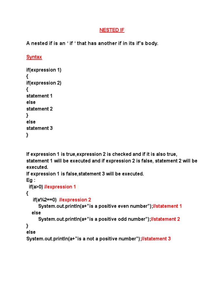 Nested If Theory Pdf Language Arts Discipline