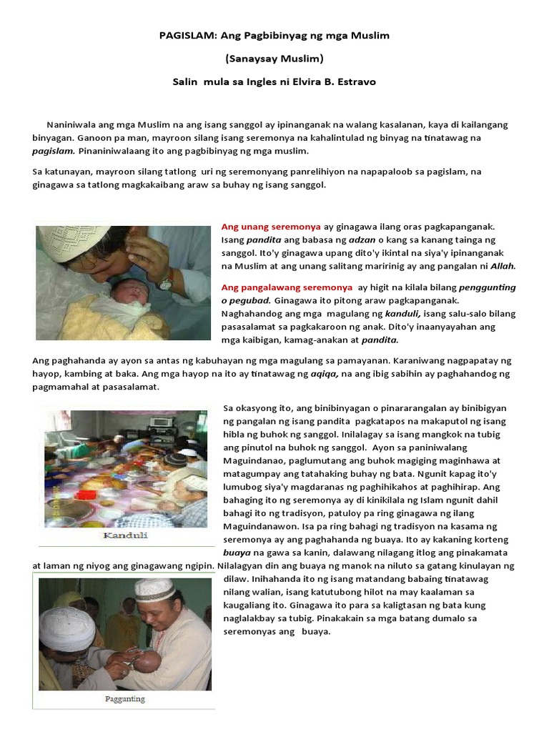 Pagislam Ang Pagbibiyag NG Mga Muslim | PDF
