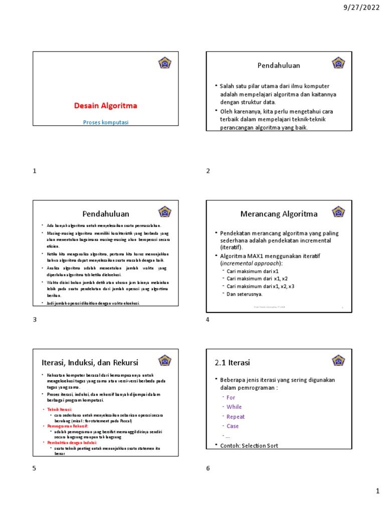 Desain dan Analisis Algoritma Efisien | PDF