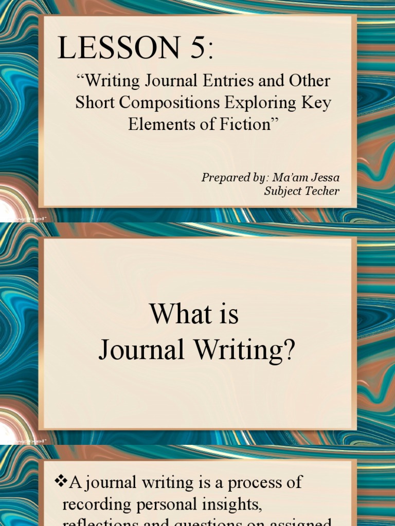 Key Elements of Journal Writing | PDF | Imagination | Mind
