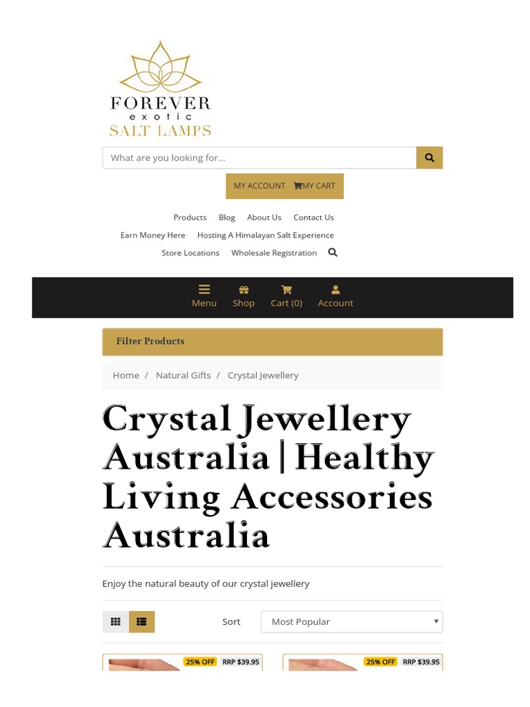 Crystal Jewellery Australia - Healthy Living Accessories Australia ...