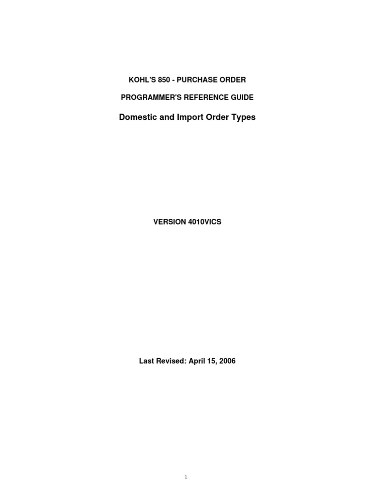 Edi 850 | PDF | Electronic Data Interchange | Business