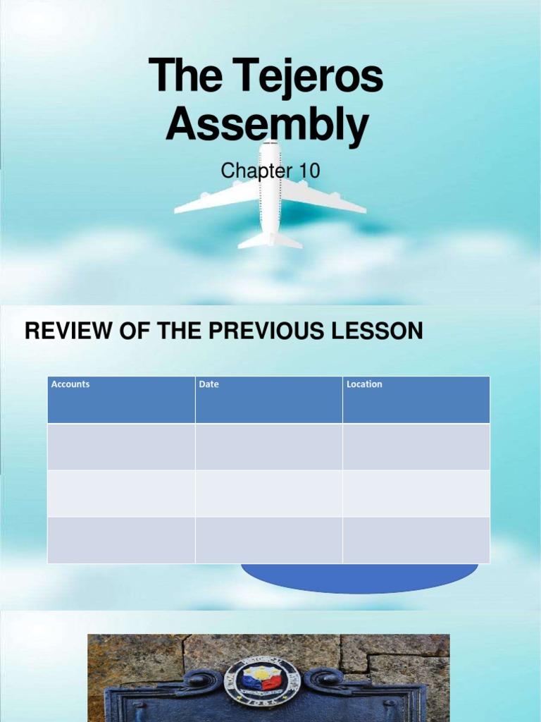 Chapter 10 The Tejeros Assembly (1) | PDF
