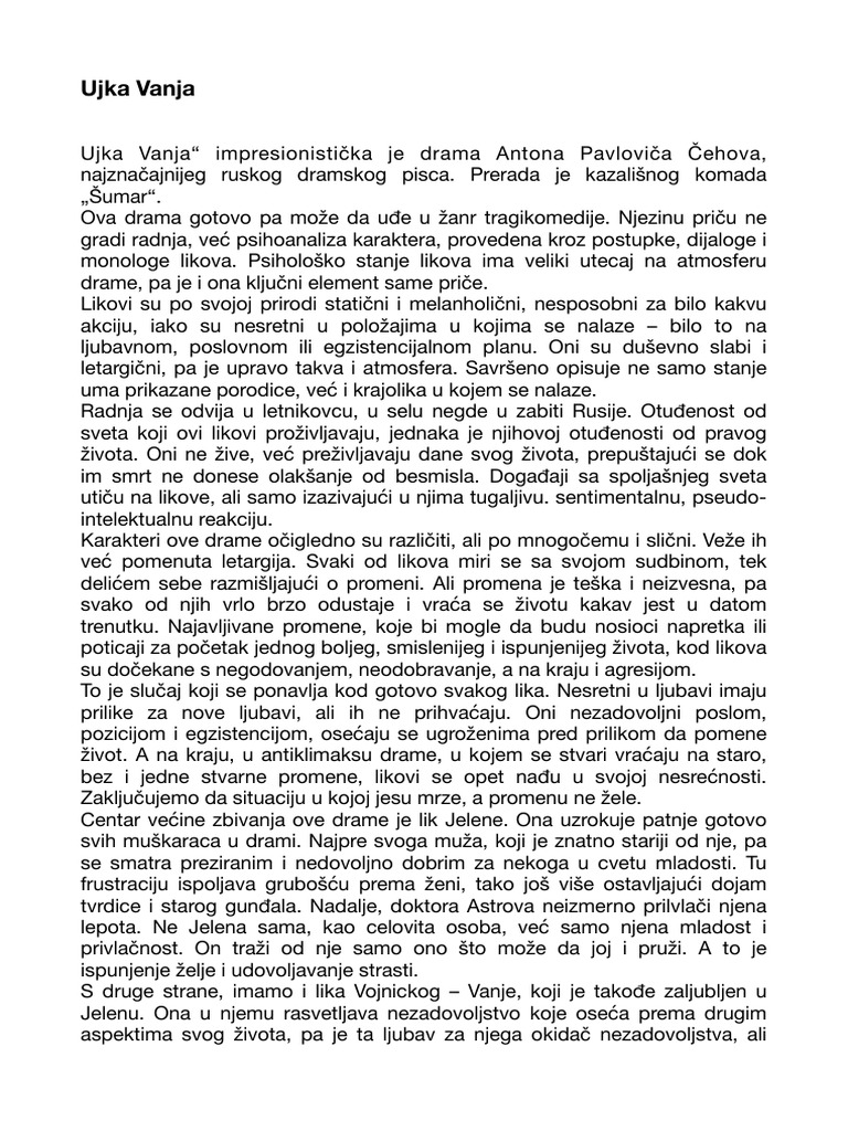 Ujka Vanja | PDF