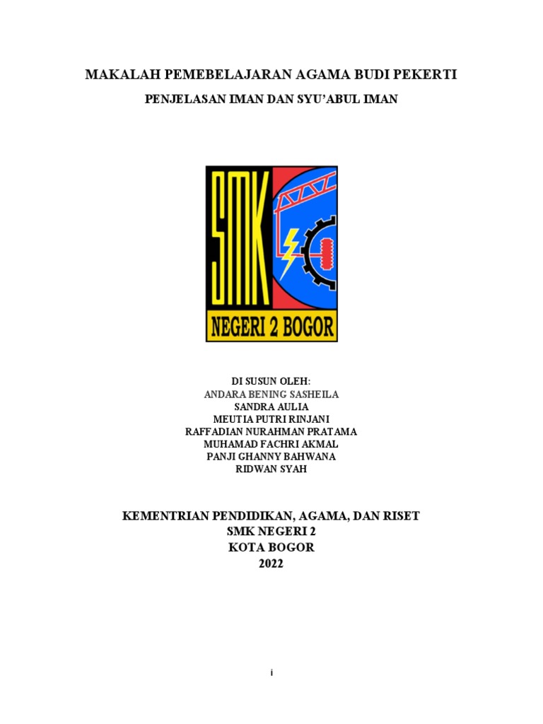 Makalah Pemebelajaran Agama Budi Pekerti 3 | PDF