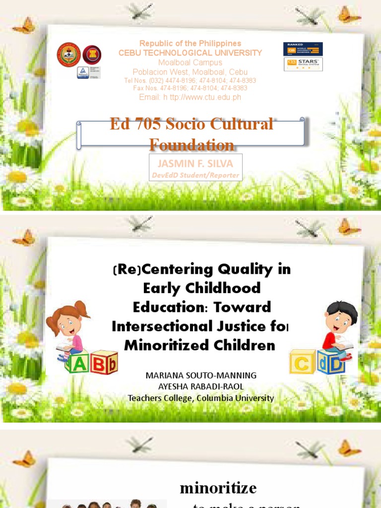 ReCentering Quality in Early Childhood Education | PDF ...