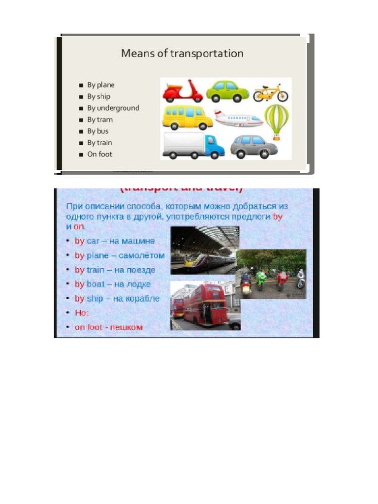 Prepositions Of Transport 交通篇 _ Prepositions of Transport – JJFEH