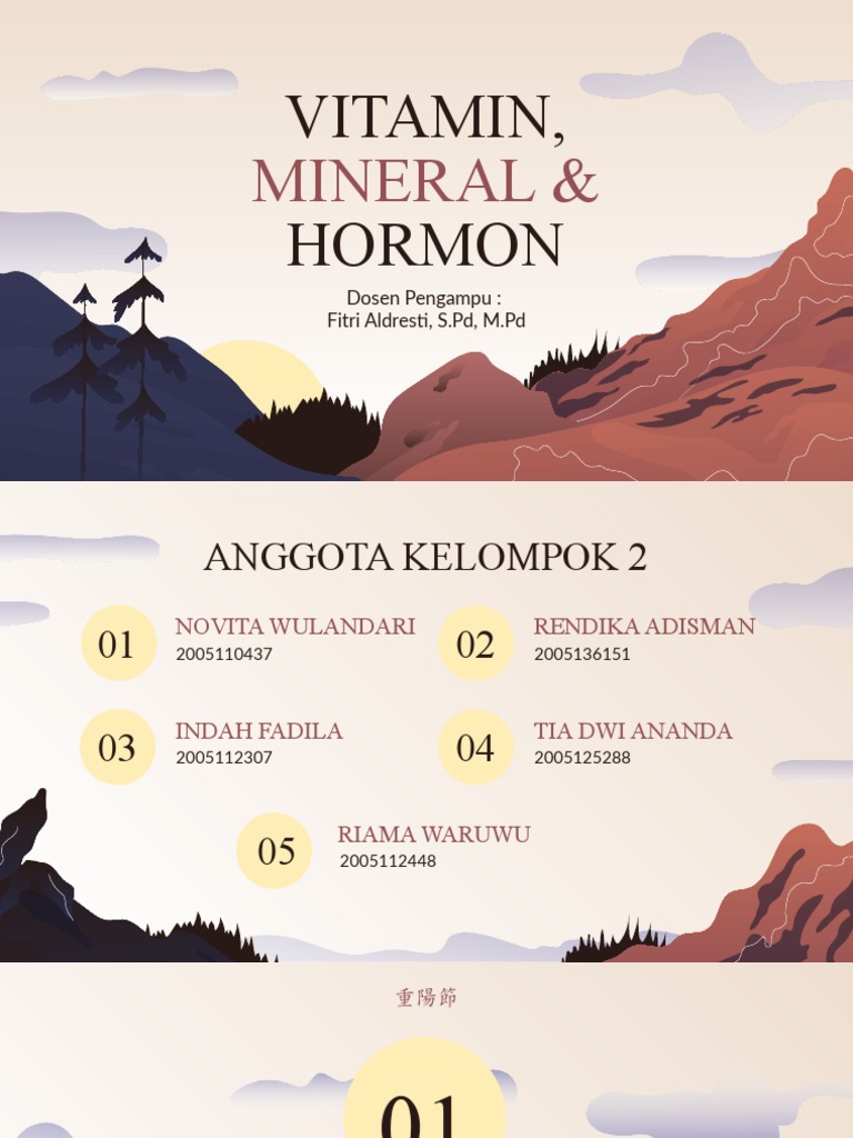 BIOKIMIA KEL 2 (Vitamin Dan Mineral, Hormon) | PDF | Kesehatan Holistik