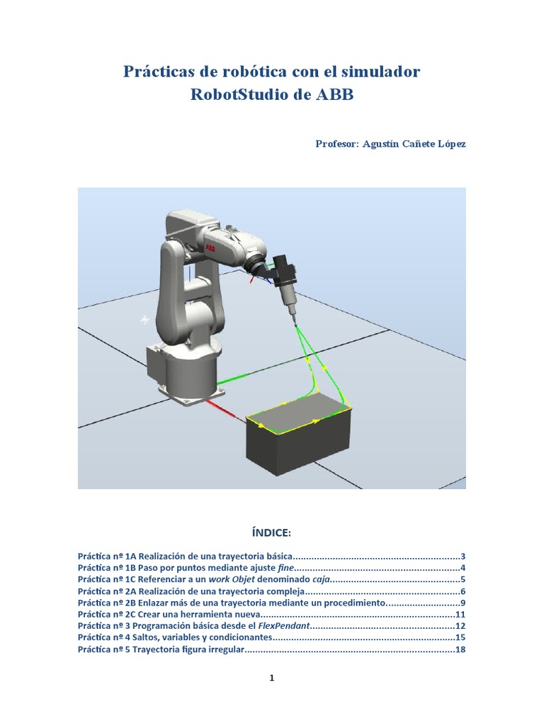 Prácticas Completas Con El Simulador ABB RobotStudio | PDF | Unidad ...