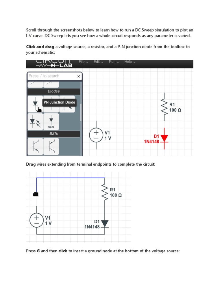 CircuitLab Ile Diyot Analizi | PDF | Diode | Metrology
