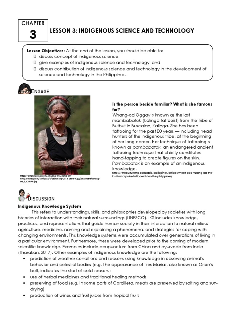 CH 3 Lesson 3 - Updated | PDF | Science | Traditional Knowledge