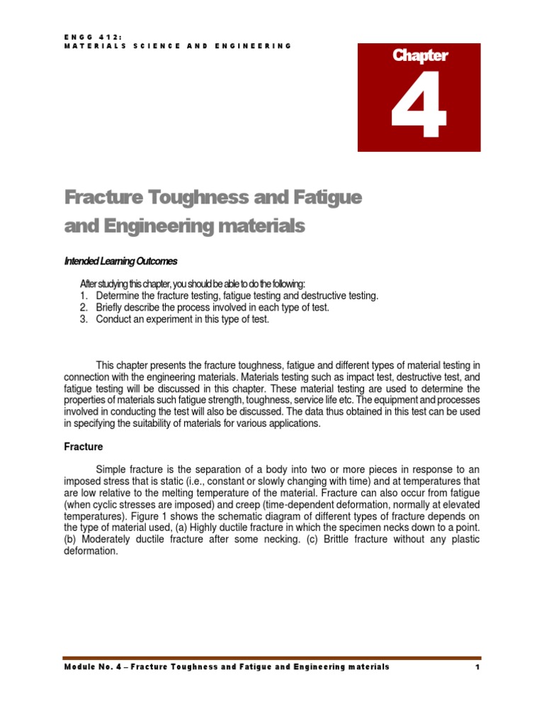 Fracture Toughness and Fatigue Testing | PDF | Fracture | Ductility