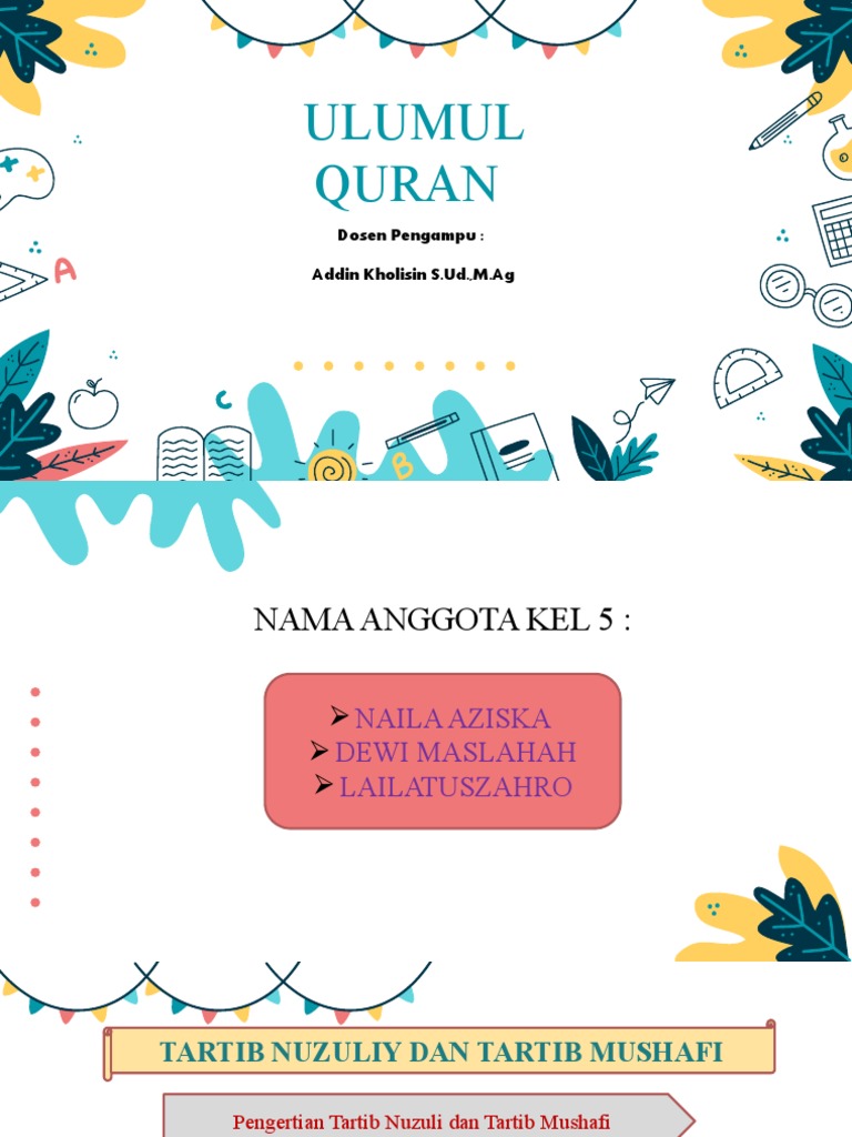 5-ppt Tartib Nuzuly Tartib Mushafi | PDF