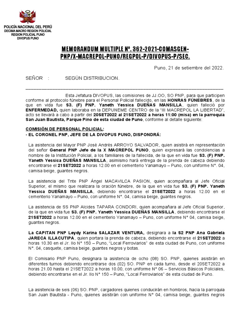 Memorandum Multiple #362 - 2022 | PDF
