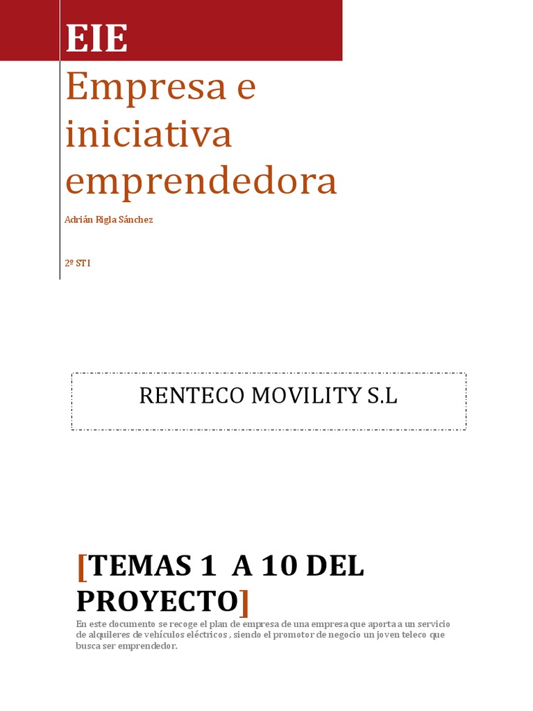 Proyecto Eie | PDF