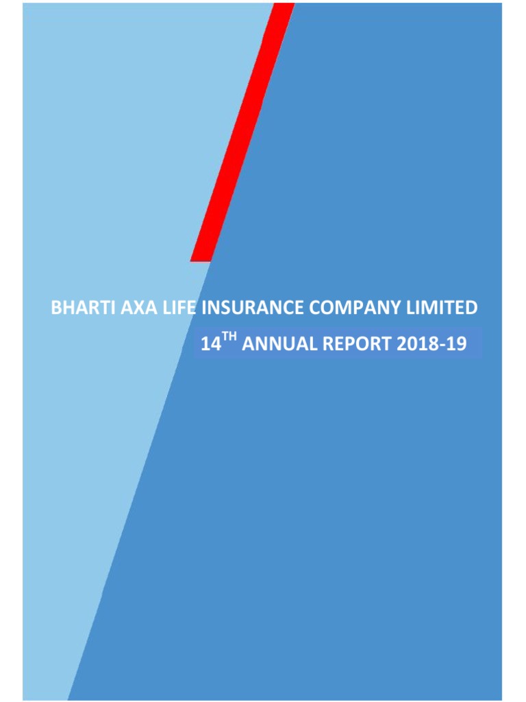 Bharti AXA Life 2018-19 Annual Report | PDF | Business Law | Corporate Law