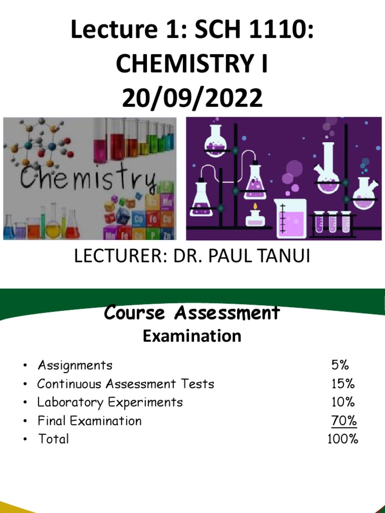 Chemistry 1 Lecture 1 Pdf Atoms Isotope