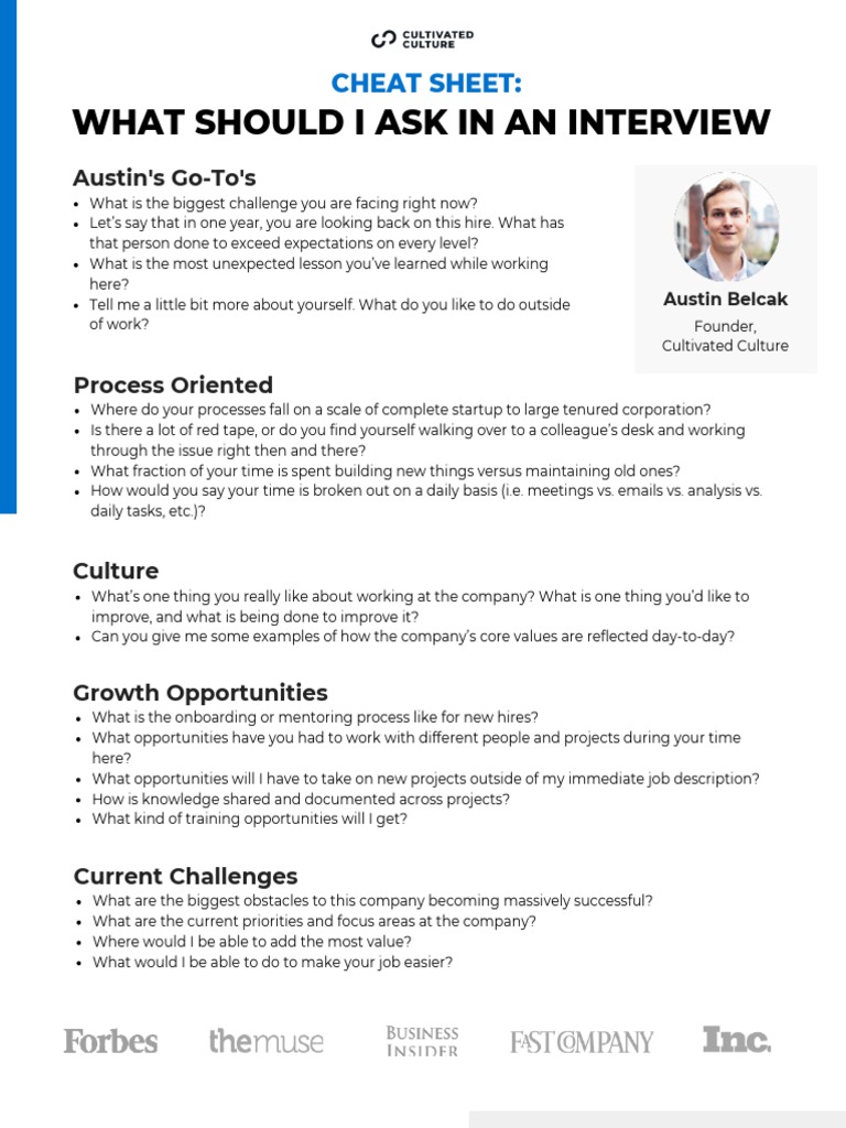 CheatSheet InterviewQuestions | PDF