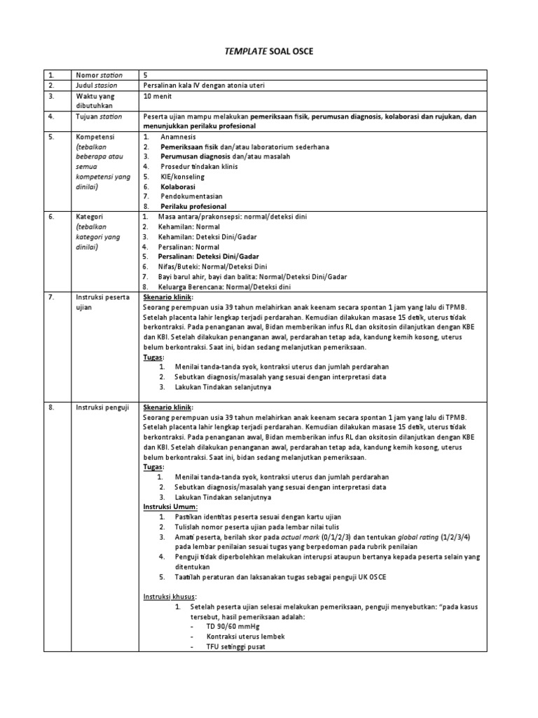 Soal Gadar Kala IV-Profesi | PDF