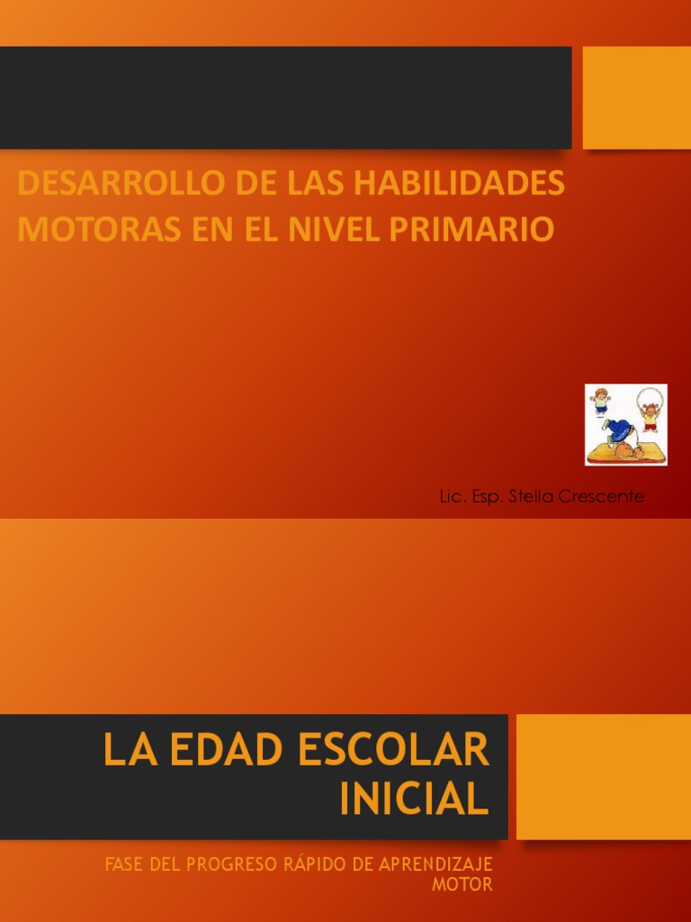 La Edad Escolar Inicial - 1 | PDF | Aprendizaje | Percepción