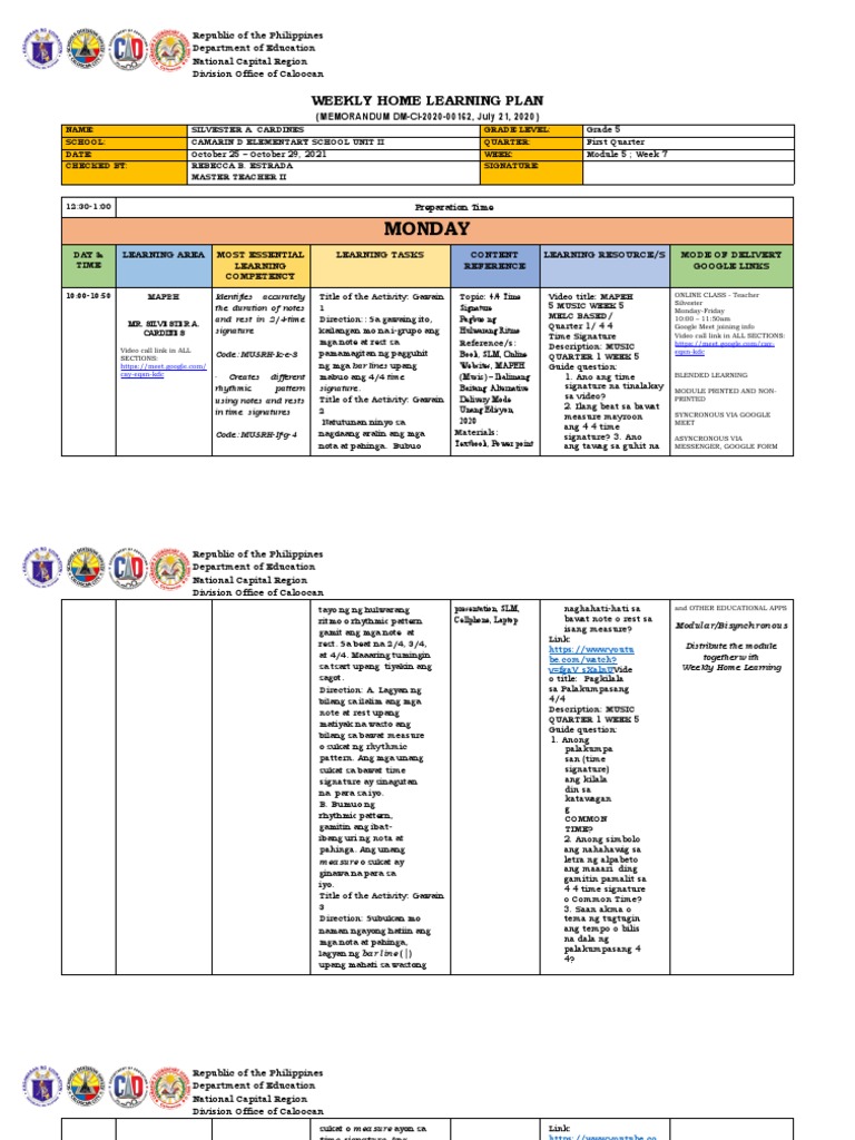 RIZAL WHLP QUARTER1 WEEK7 Module5 | PDF | Philippines