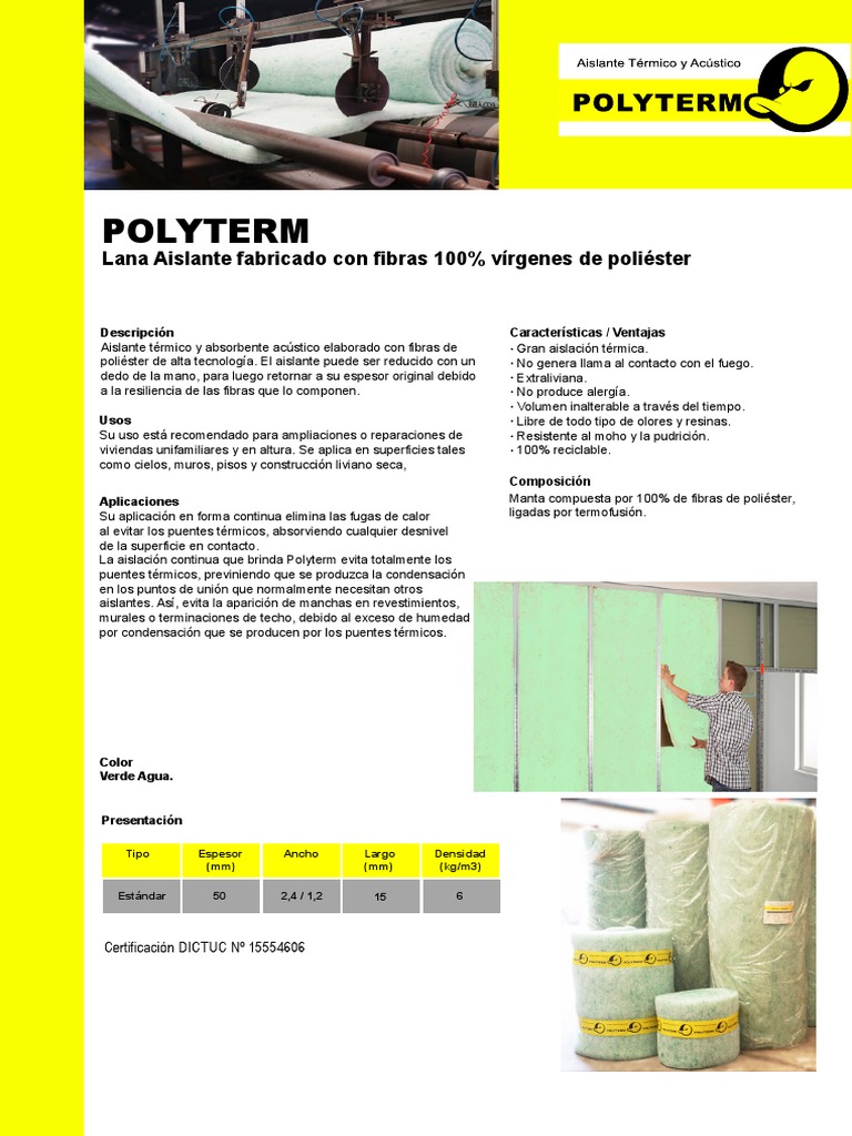 Ficha Tecnica Polyterm | PDF