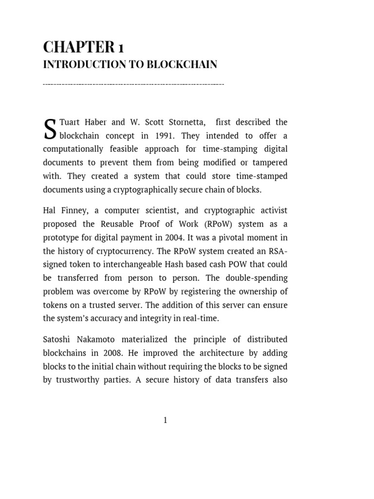 Introduction To Blockchain Notes | PDF | Key (Cryptography) | Public ...