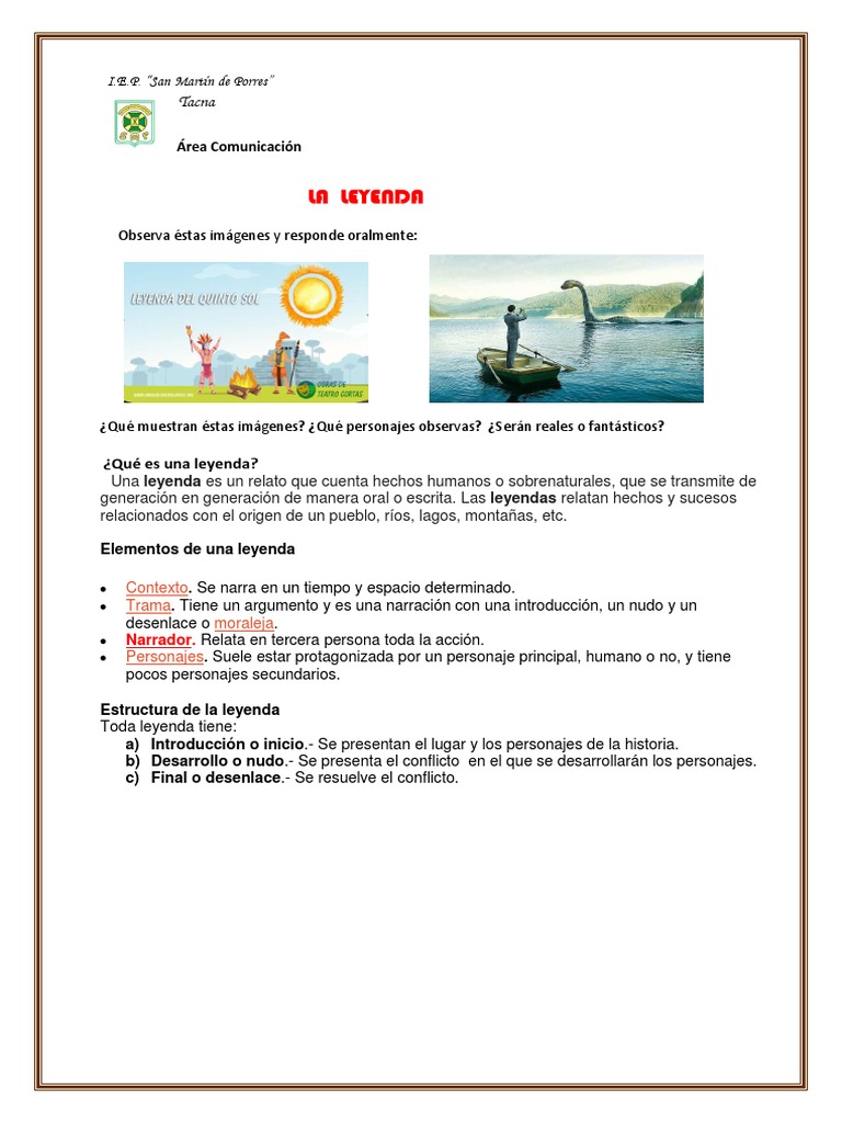 La Leyenda Tema y Prácticas | PDF | Narración